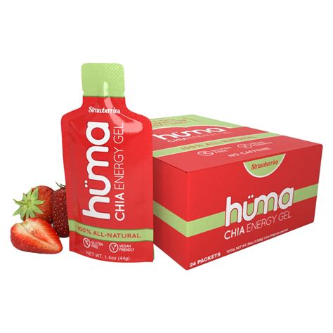Food Huma Chia Energy Gel Strawberry Bxof24 Velo Mine