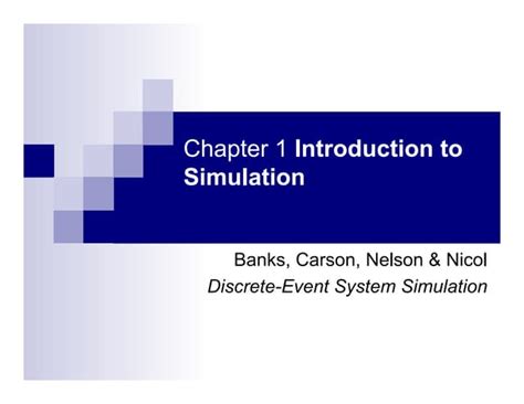 System Modeling And Simulation Introduction Pptx