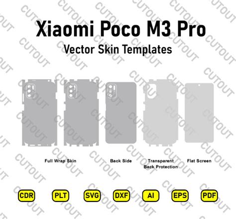 Xiaomi Poco M Pro G Vector Skin Cut Files