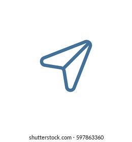 Gps Arrow Icon Navigation Direction Vector Stock Vector Royalty Free 597863360 Shutterstock