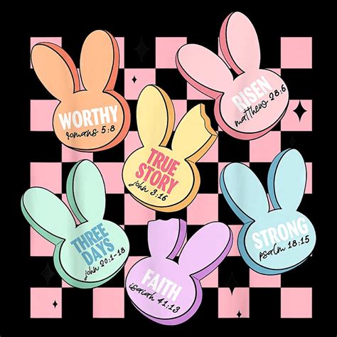 Candy Sweet Bunny Christian Easter Png Cute Easter Day Design For