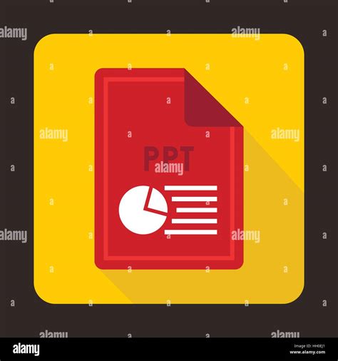 File Ppt Icon Flat Style Stock Vector Image And Art Alamy