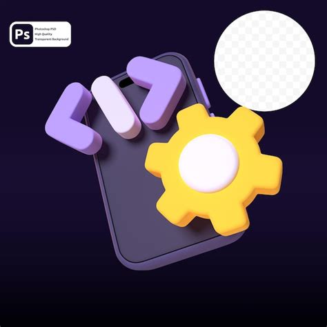 Premium Psd App Development In 3d Render For Graphic Asset Web