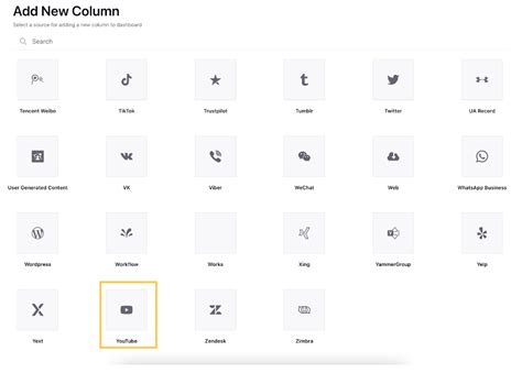 ‎create A Column For Youtube Sprinklr Help Center