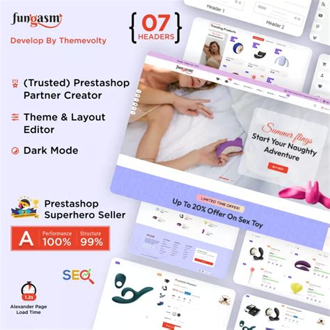Fungasm Sex Toys Adult Gadgets Super Store Prestashop Theme