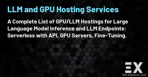 Serverless Llm Hosting Llm Serverless Gpu And Llm Hosting