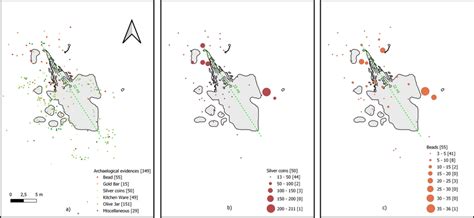 A Point Layer Representation Of The Tortugas Shipwreck Artifacts B Download Scientific Diagram