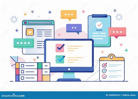 A Vibrant Workspace Showcases Customizable Task Management Tools Featuring A Computer Screen