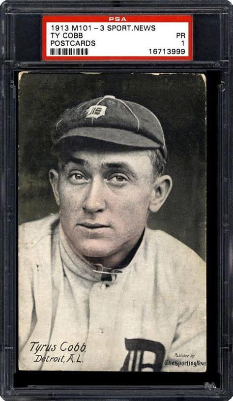 Ty Cobb Ty Cobb Cards Memory Lane