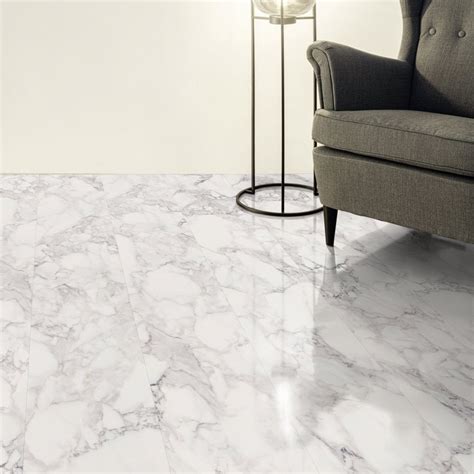 Kaindl White Marble Aqua Pro 85mm High Gloss Laminate Flooring