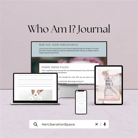 Who Am I Self Reflection Workbook For Women Instant Download