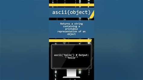 Mastering Pythons Ascii Function Youtube