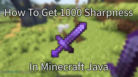 How To Get Sharpness 1000 Sword In Minecraft Java 1 21 1 Youtube