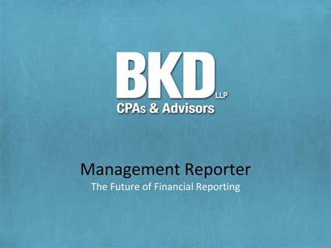 Management Reporter For Dynamics Gp Ppt