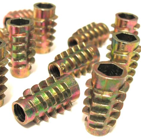 Hex Screw In Threaded Insertbushing For Wood Type E Kjf Audio
