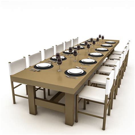 Artstation 3d Model Dining Table 008 Resources