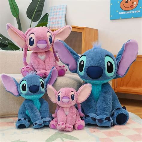 Stitch And Angel Plush Set