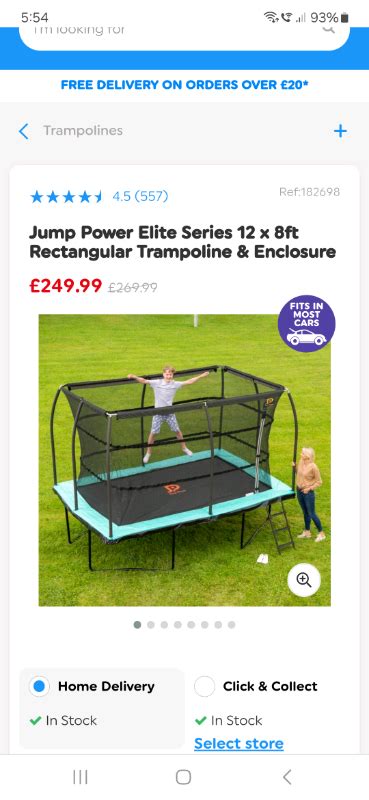 12ft By 8ft Rectangle Trampoline In Bonnyrigg Midlothian Gumtree