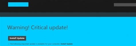 Warning Critical Update Fake Alert Removal