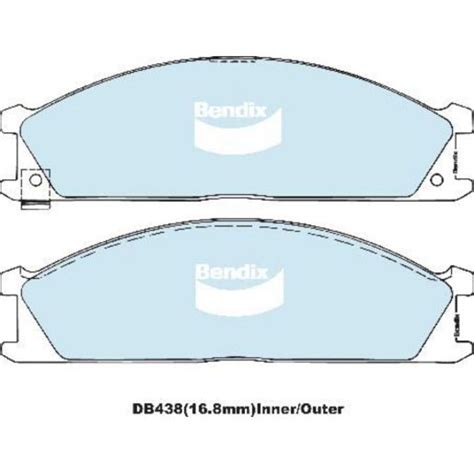 Bendix Hd Disc Brake Pad Set Db438 Hd Bendix