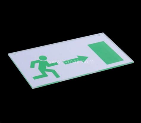 Custom Acrylic EXIT Sign Acrylic Fire Exit Signs Acrylic Emergency Exit Sign