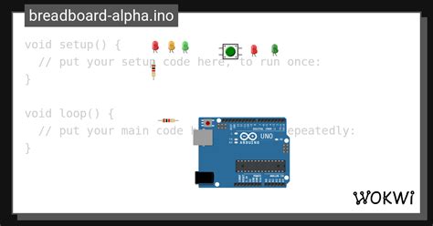 Breadboard Alpha Ino Wokwi ESP32 STM32 Arduino Simulator