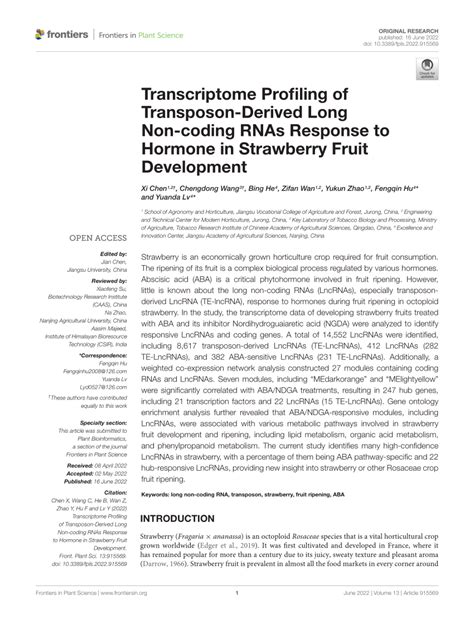Pdf Transcriptome Profiling Of Transposon Derived Long Non Coding