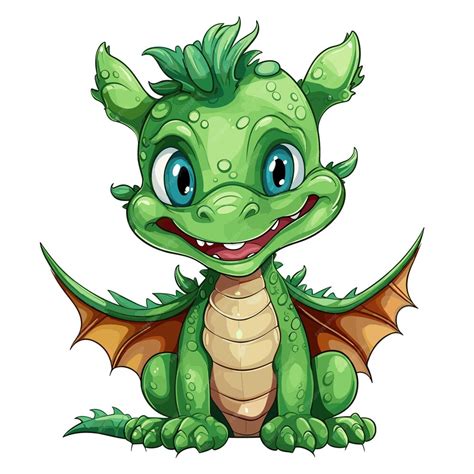 만화 그림 의 A 공룡 귀여운 디노 성격 고립된 프리미엄 벡터