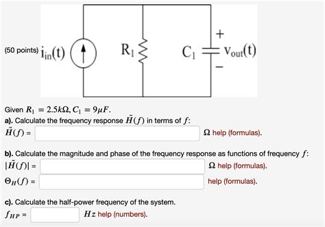 Given R1 2 5kΩ C1 9μf A Calculate The Frequency