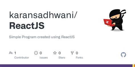 github karansadhwani reactjs simple program created using reactjs