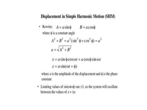 Simple Harmonic Oscillator PPT
