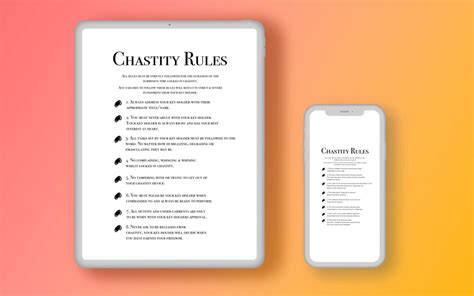 Bdsm Chastity Rules Digital Pdf And Jpeg Art Files For Printing 1