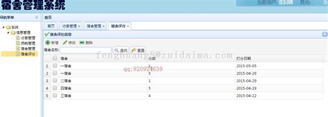 spring spring mvc hibernate开发java web宿舍后台管理系统 代码 最代码