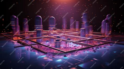 Premium Ai Image Futuristic Quantum Computing Realm Processes Complex