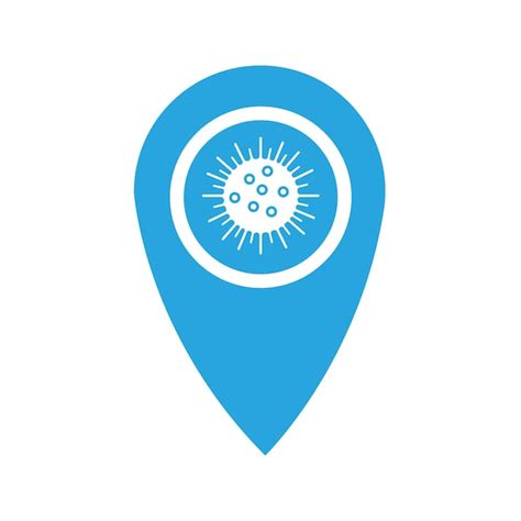 Premium Vector Map Point Virus