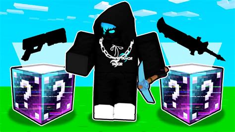 So They Added Glitched Lucky Blocks To Roblox Bedwars Youtube