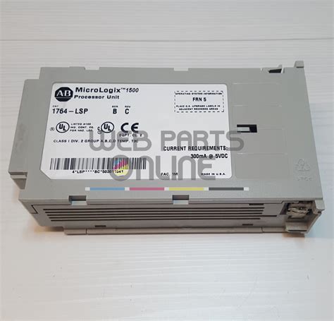 Allen Bradley LSP MicroLogix Processor Module Webpartsonline