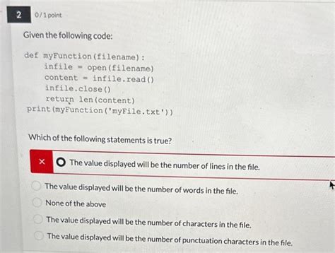 Solved Given the following code:Which of the following | Chegg.com