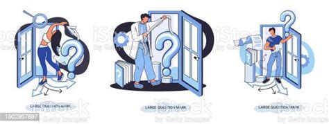 래지 물음표 문제 및 솔루션 개념 은유 질문 Faq 자주 묻는 도움말 개념에 대한 스톡 벡터 아트 및 기타 이미지 개념