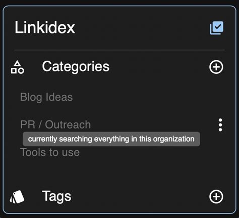Release Notes Sidebar Overhaul Linkidex