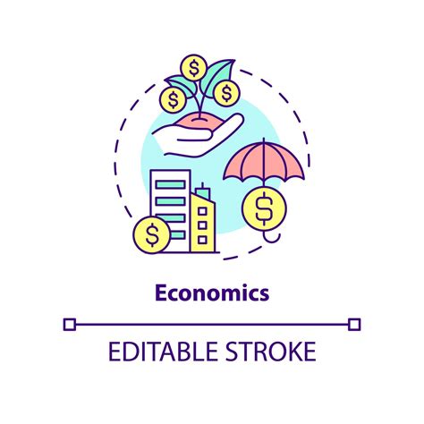 Economics Concept Icon Resources Allocation System Social Institution