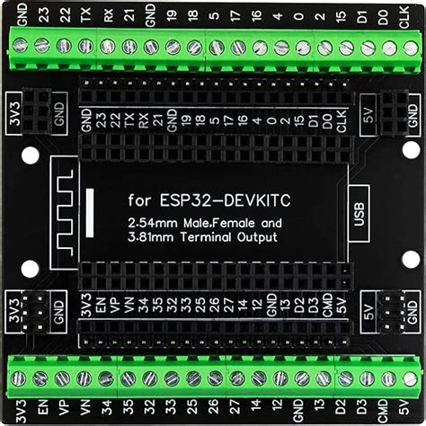 For Esp32 Super Breakout Board 3 81mm 0 15 Terminal Blocks Gpio Expansion Board 3