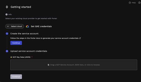 Provisioning On Google Cloud Porter