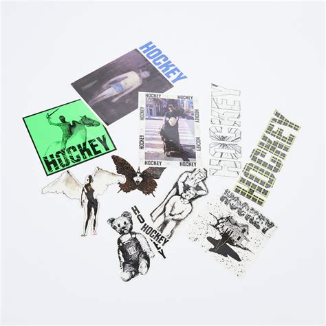 Hockey Skateboards Stickers Pack Spring 24 Milk Store