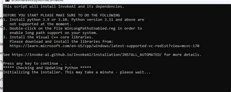 [bug] automated bat installer fails because numba won t install · issue 3052 · invoke ai
