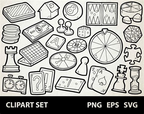 Monopoly Game Pieces Clip Art