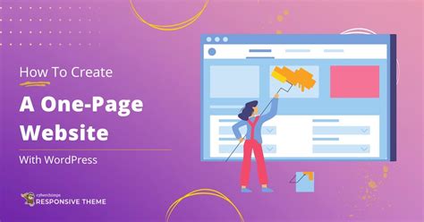 how to create a one page website with wordpress in 2025