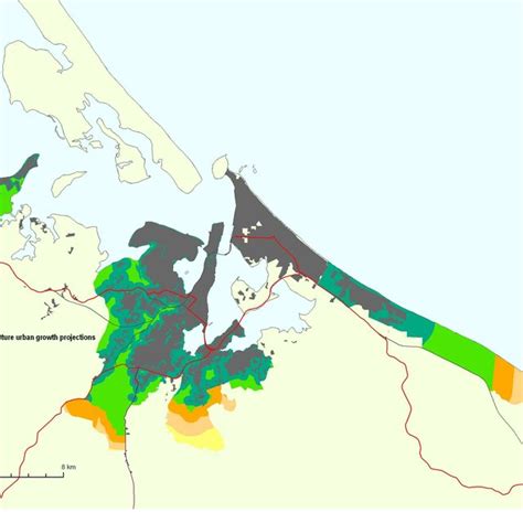 Map Of Current Urban Area And Future Urban Growth Projections Download Scientific Diagram