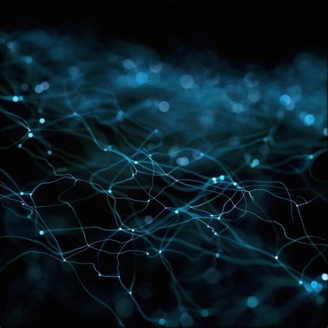 Abstract Representation Of Neural Networks And Connections Premium Ai