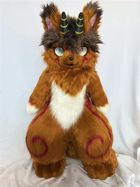 Custom Fursona Plushie Handmade Fursuit Doll Anime And Furry T Etsy